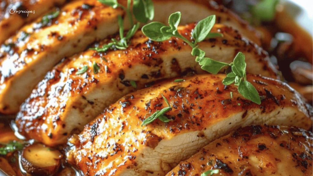 Poulet au porto et champignons : une recette raffinée - CrosRecipes