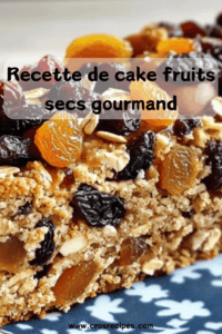 Cake fruits secs gourmand : la recette santé et plaisir - CrosRecipes